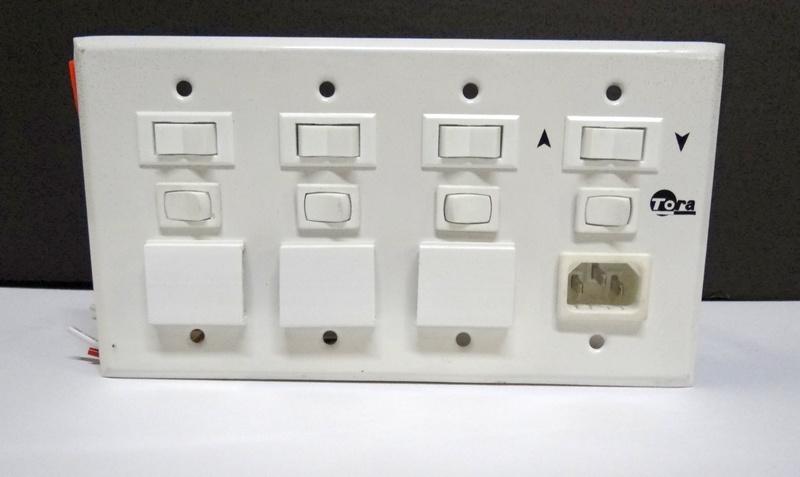 4-gang White / White Momentary UPS Wall Switch – Power Plus 500W ...